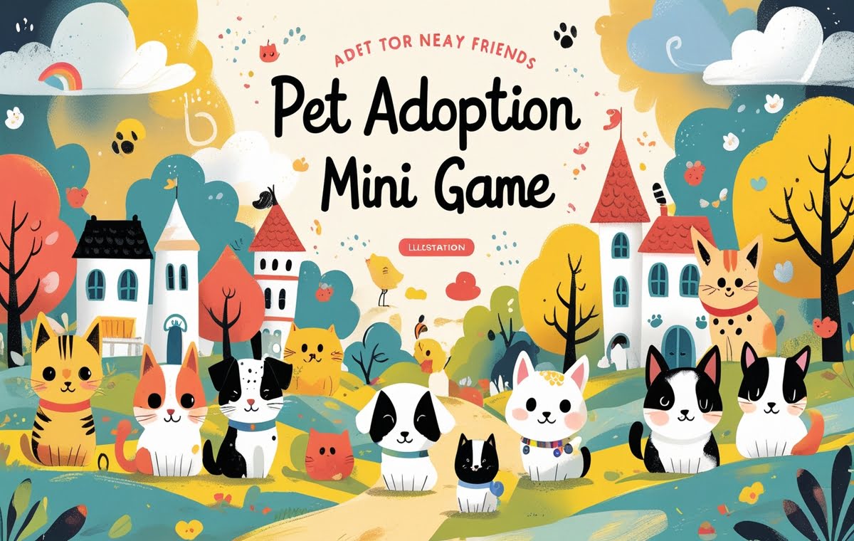 Pet Adoption Mini Game - Kitten Food World